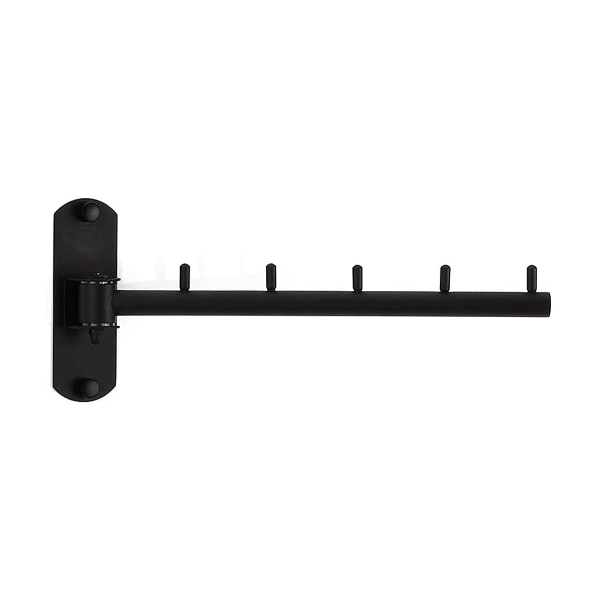 Zivisk Folding Wall Mounted Clothes Hanger Rack with Swing Arm ...