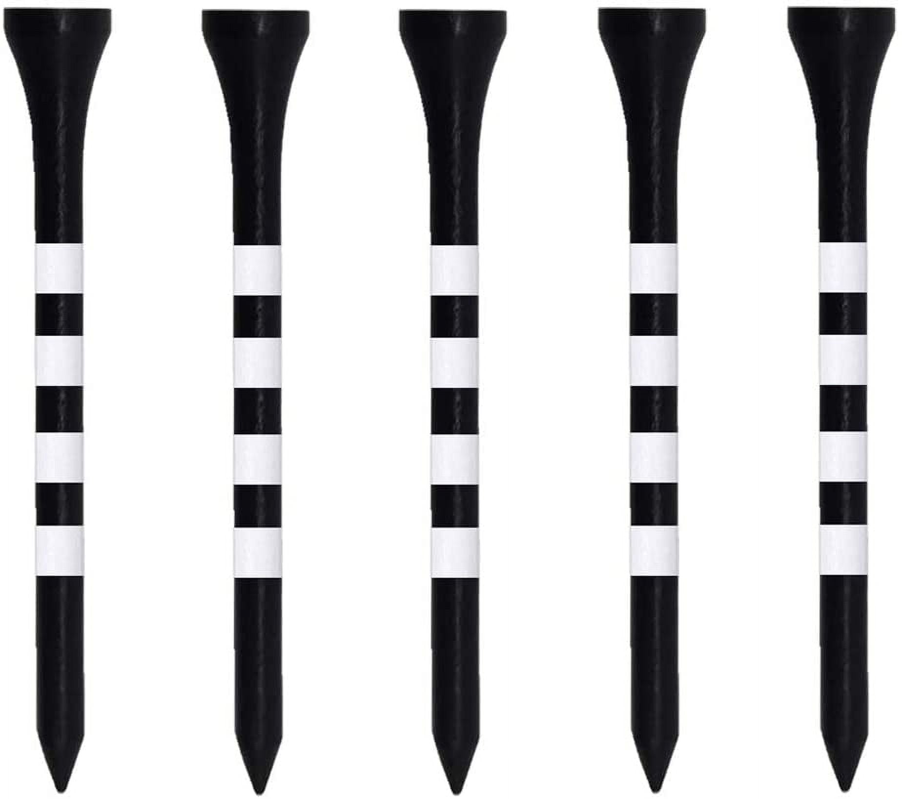 Zivisk Wooden Golf Tees 3-1/4" 100 Count Bamboo Wood Tees (Black ...