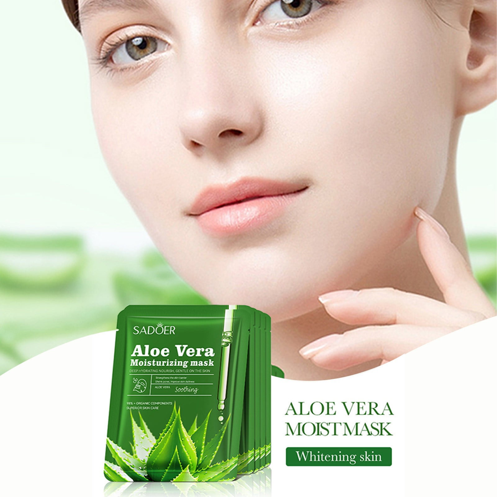 Ziynglg Aloe Facial Mask Hydrating,Nourishing Rejuvenating Sheet for ...