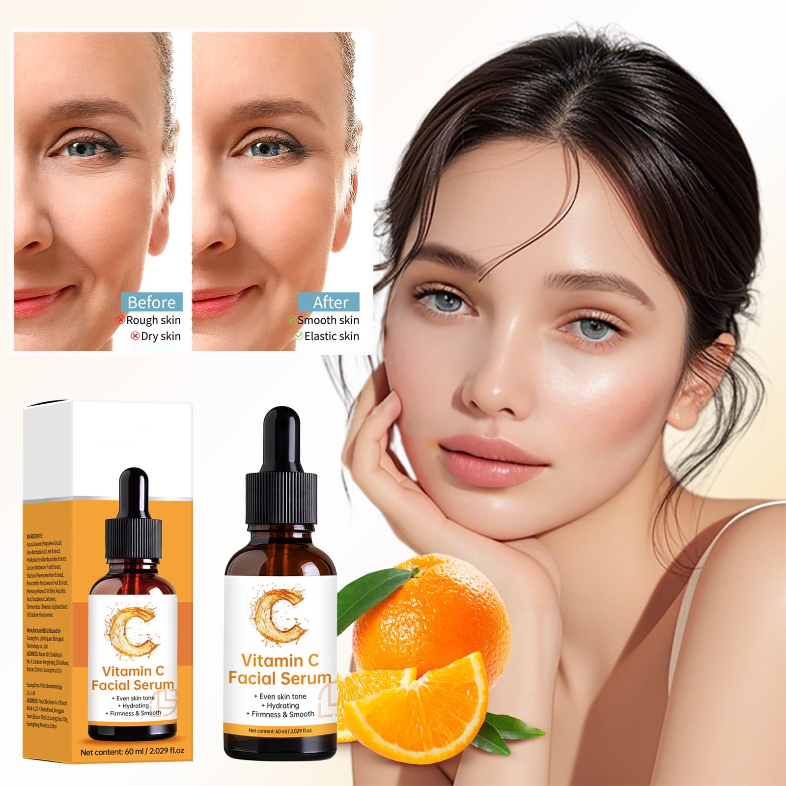 Ziynglg Brightening and Hydrating Vitamin C for Radiant Lightweight,Non ...