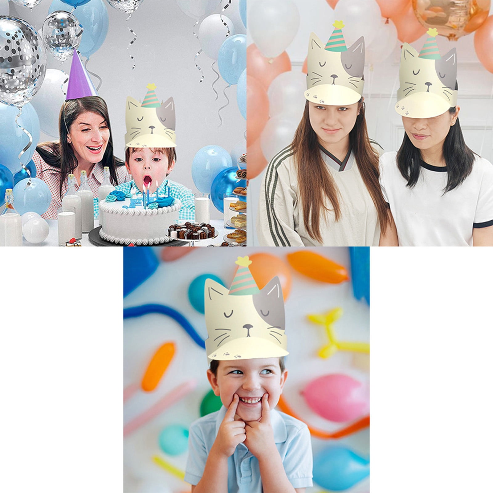 Ziynglg Cute Pet Birthday Party Hats for Dogs and Cats Pack of 10 ...