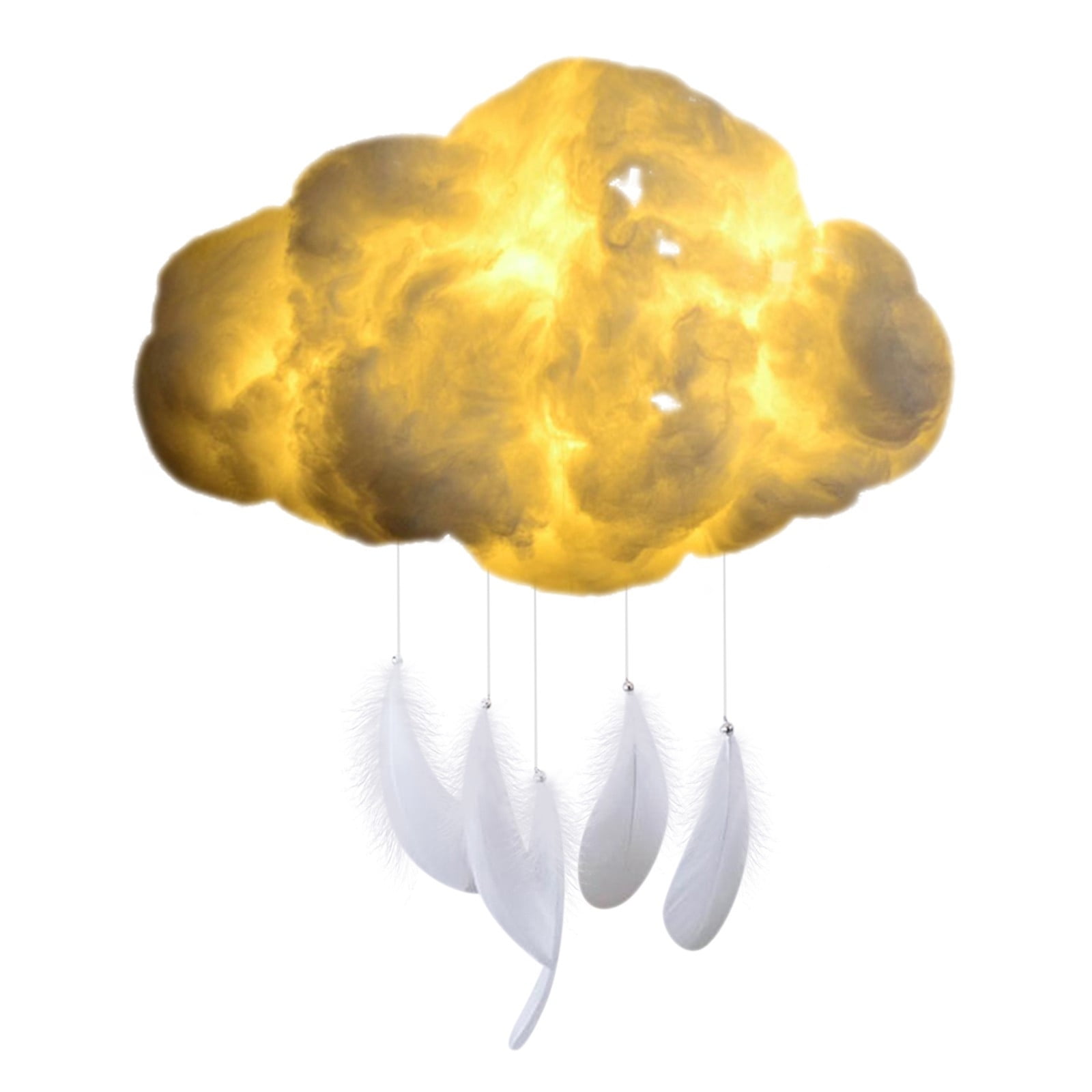 Ziynglg DIY LED Cloud Night Light Creative Arts Crafts Lamp with USB ...