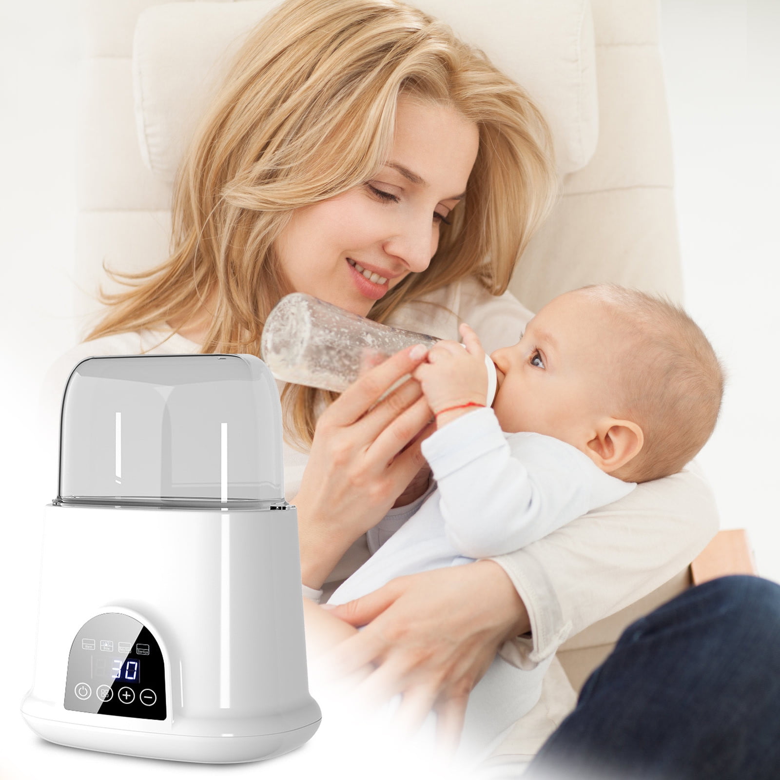 Ziynglg Double Bottle Warmer for Fast and Safe Baby Feeding with Timer ...