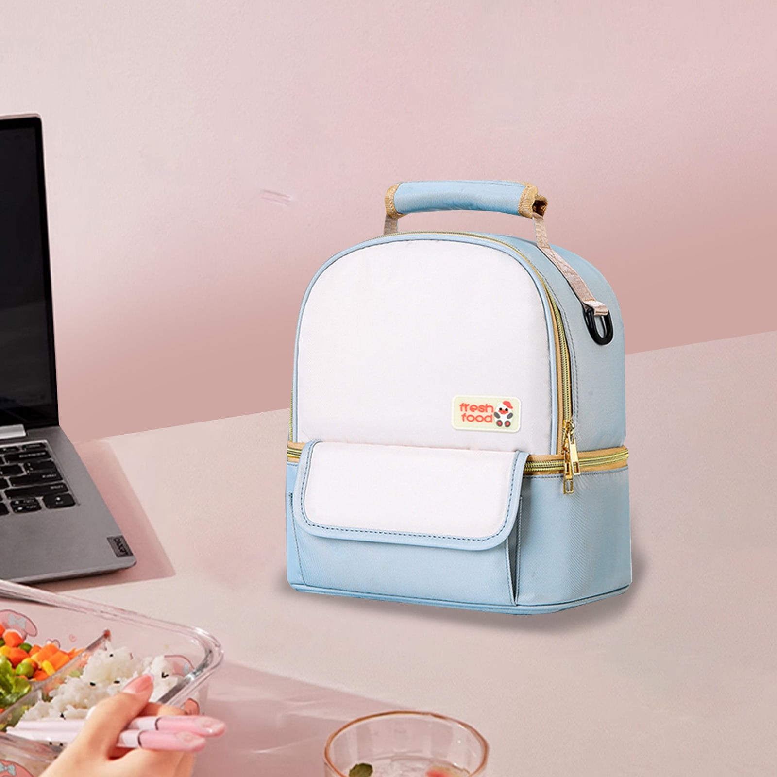 Ziynglg Double Layer Large Capacity Insulated Backpack for Milk Bottles ...