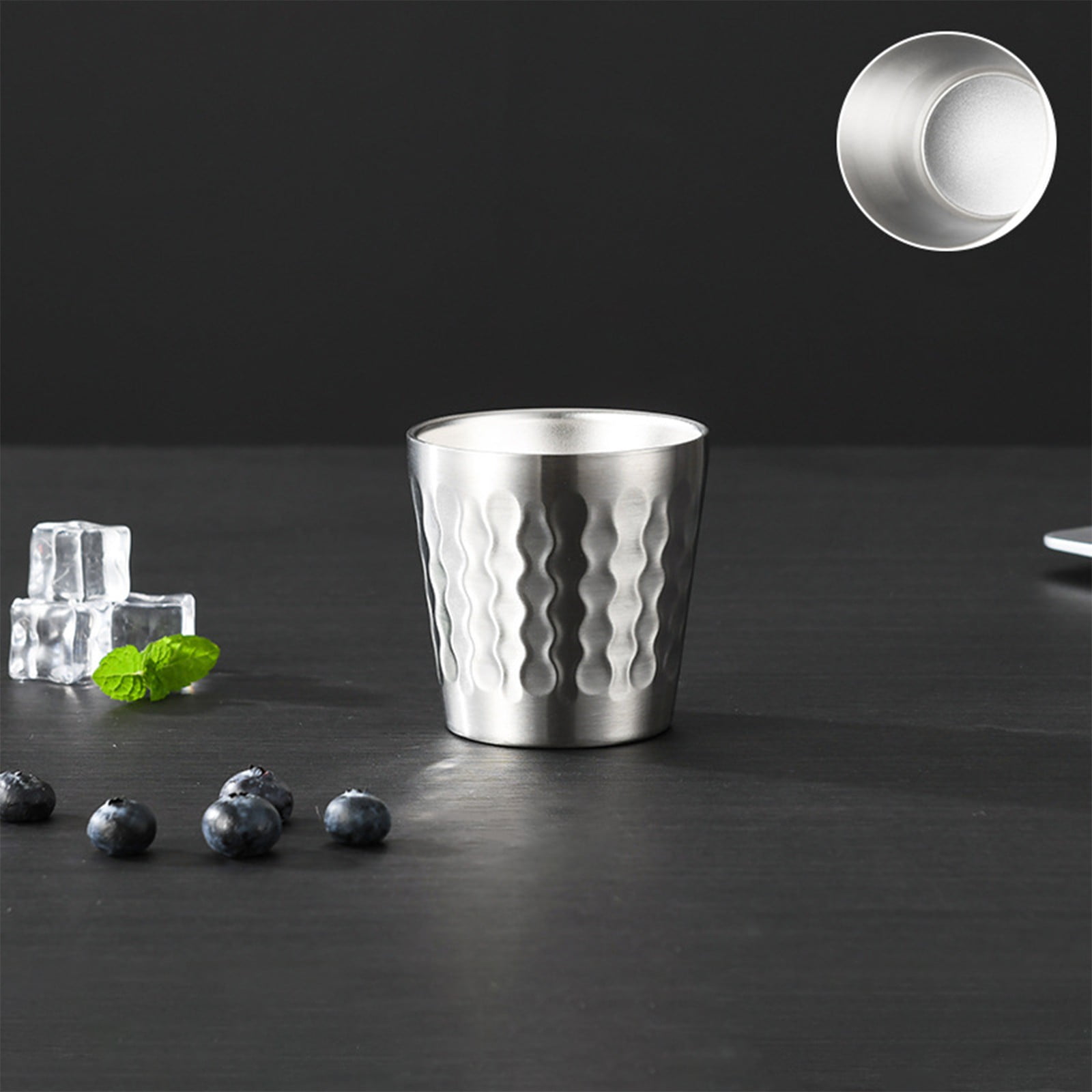 Ziynglg Double Layer Stainless Steel Mugs for Hot Coffee and Cold Beer ...