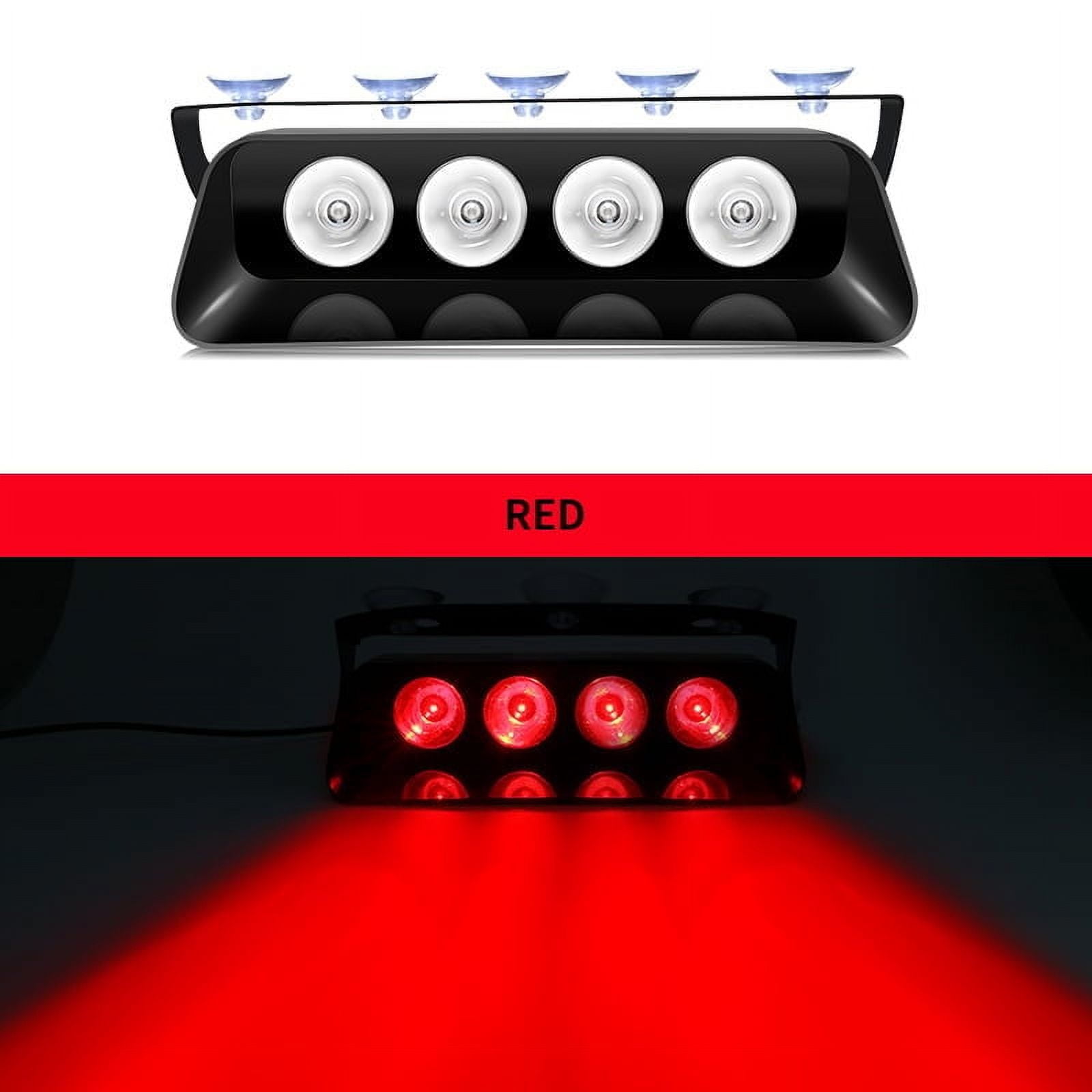 Ziynglg Emergency LED Strobe Light for Vehicle Dashboard 16 Flashing ...