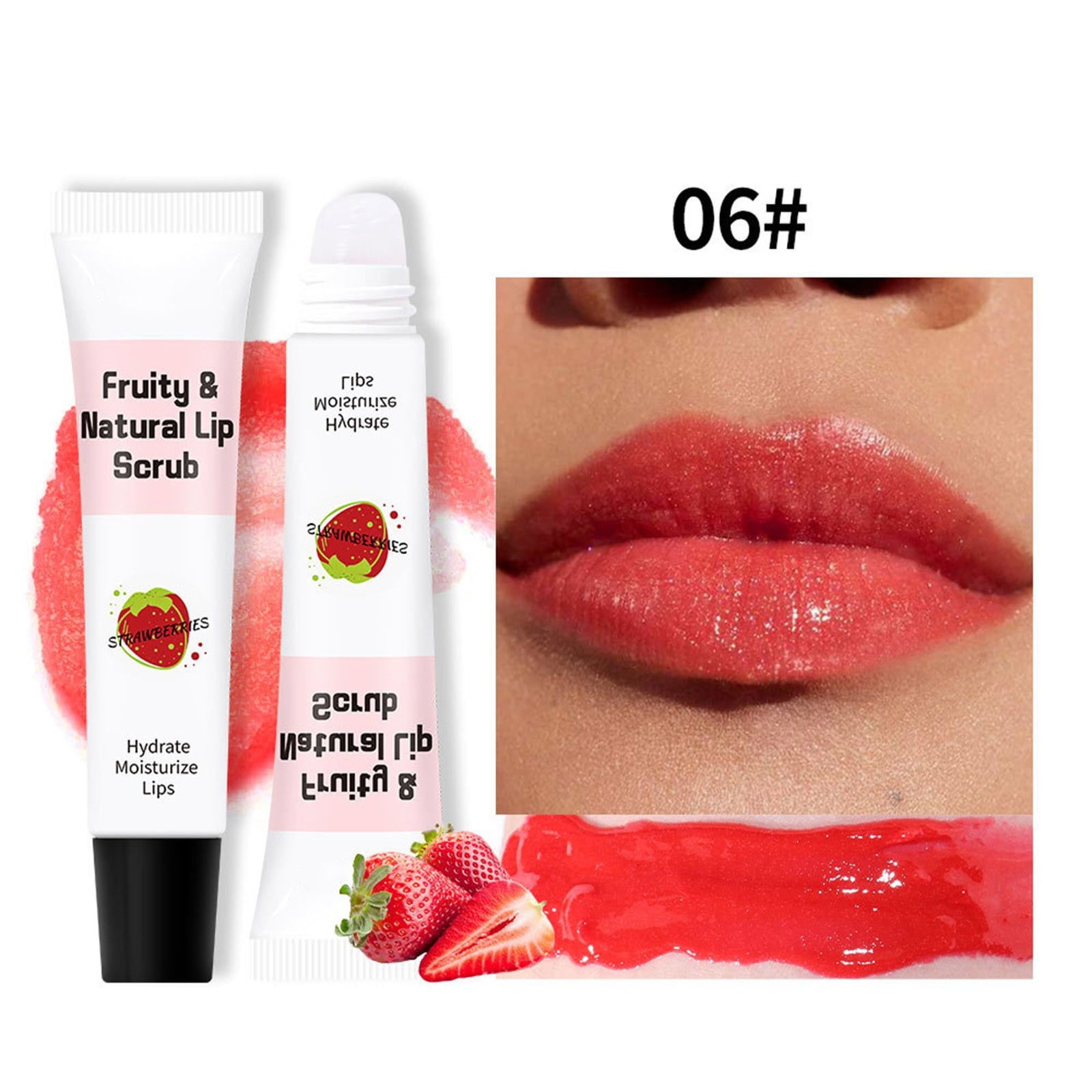 Ziynglg Exfoliating Lip Scrub and Moisturizing Lip Care Balm with ...