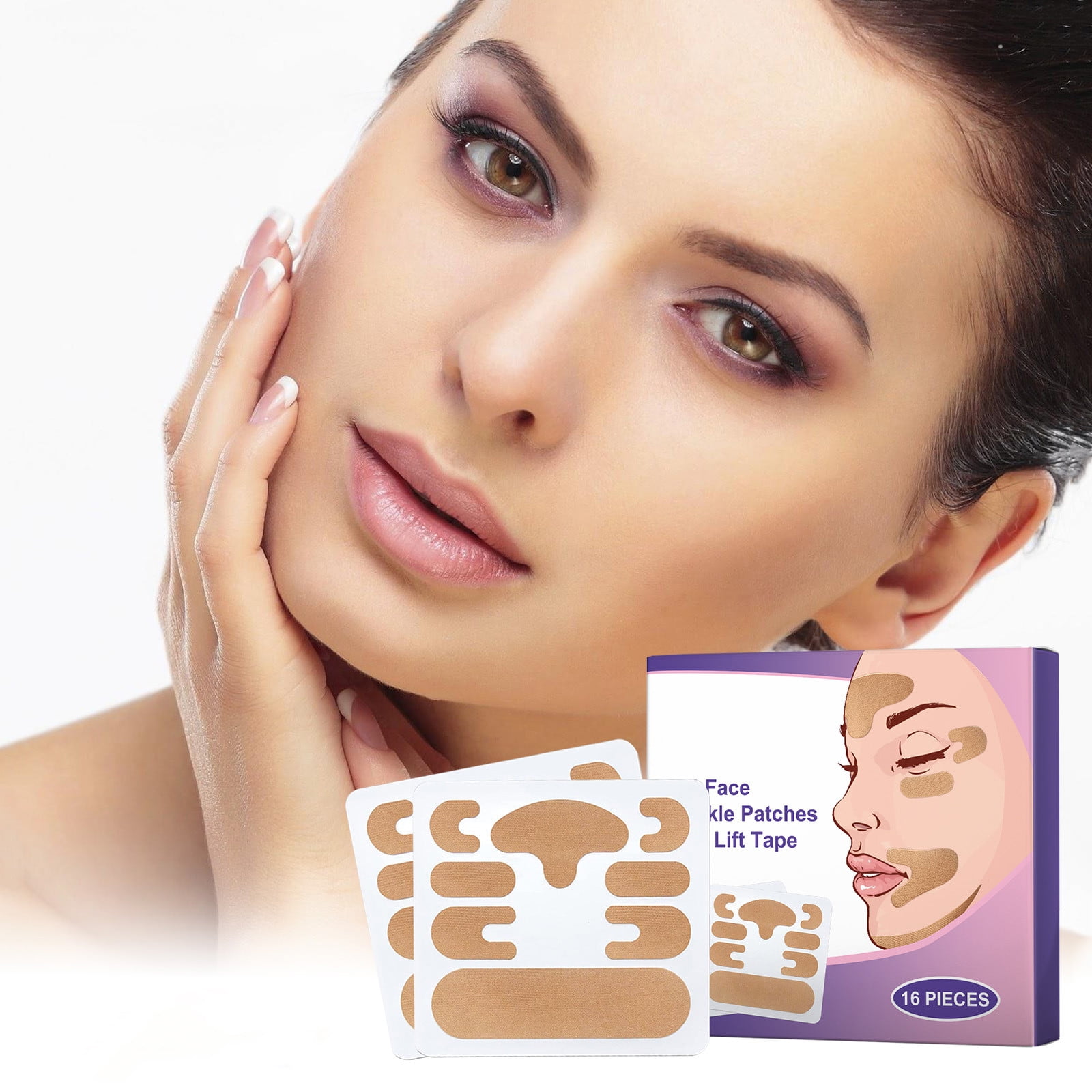 Ziynglg Facial Wrinkle and Lifting Patches High Elasticity Tape for V ...