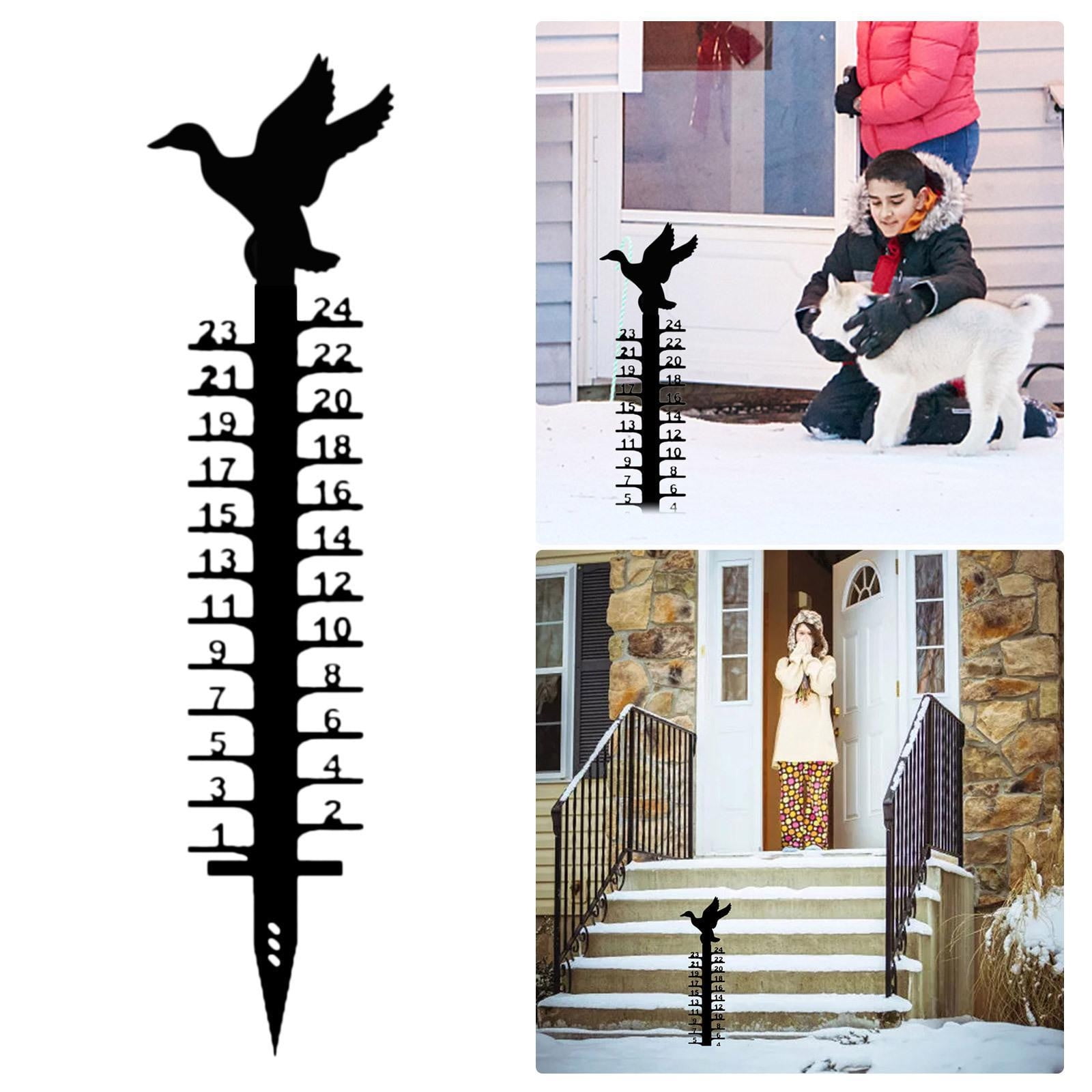 Ziynglg Handmade Metal Outdoor Snow Gauge Easy to Install Garden ...