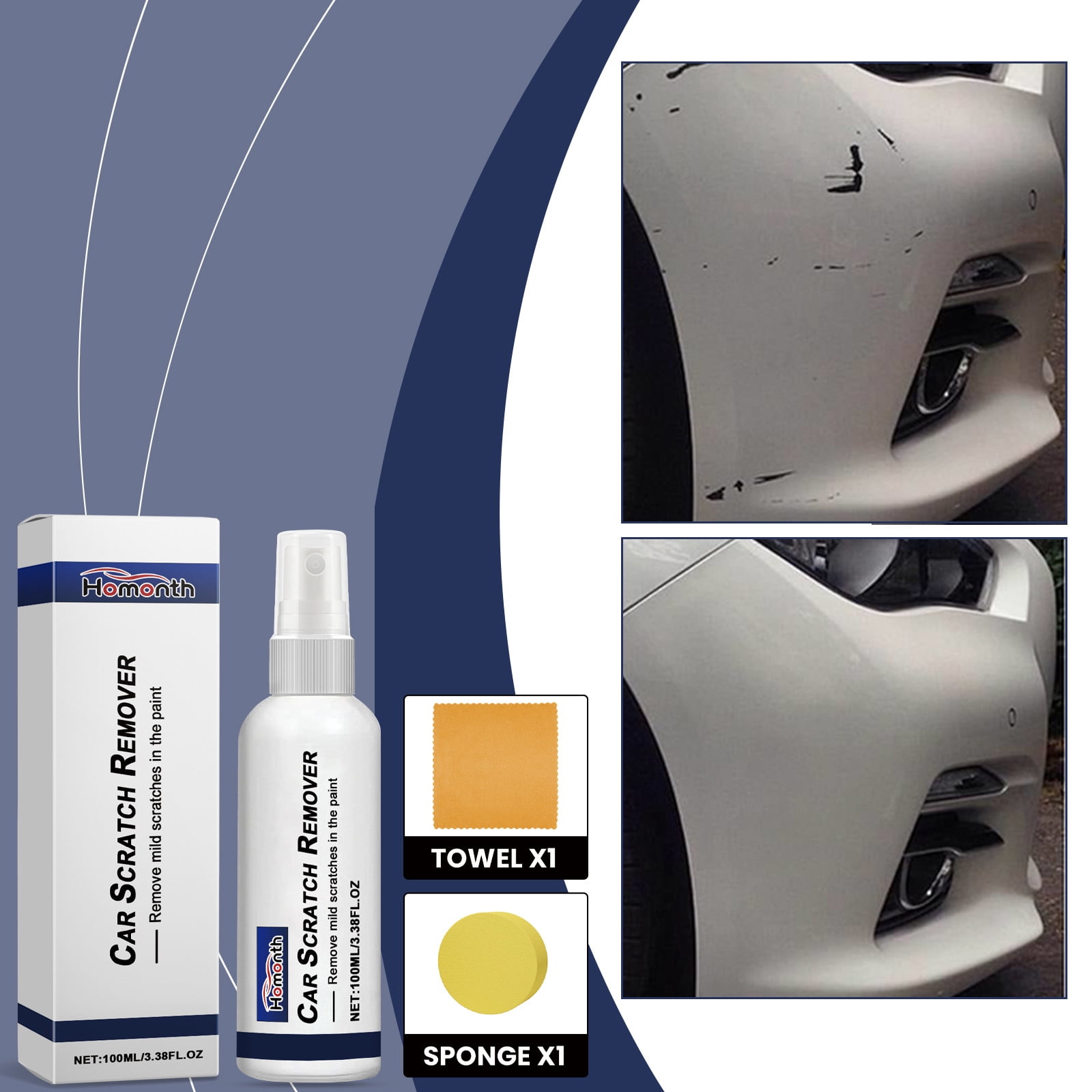 Ziynglg High Tech Car Scratch Removal Spray Easy Scratch & Swirl Repair ...