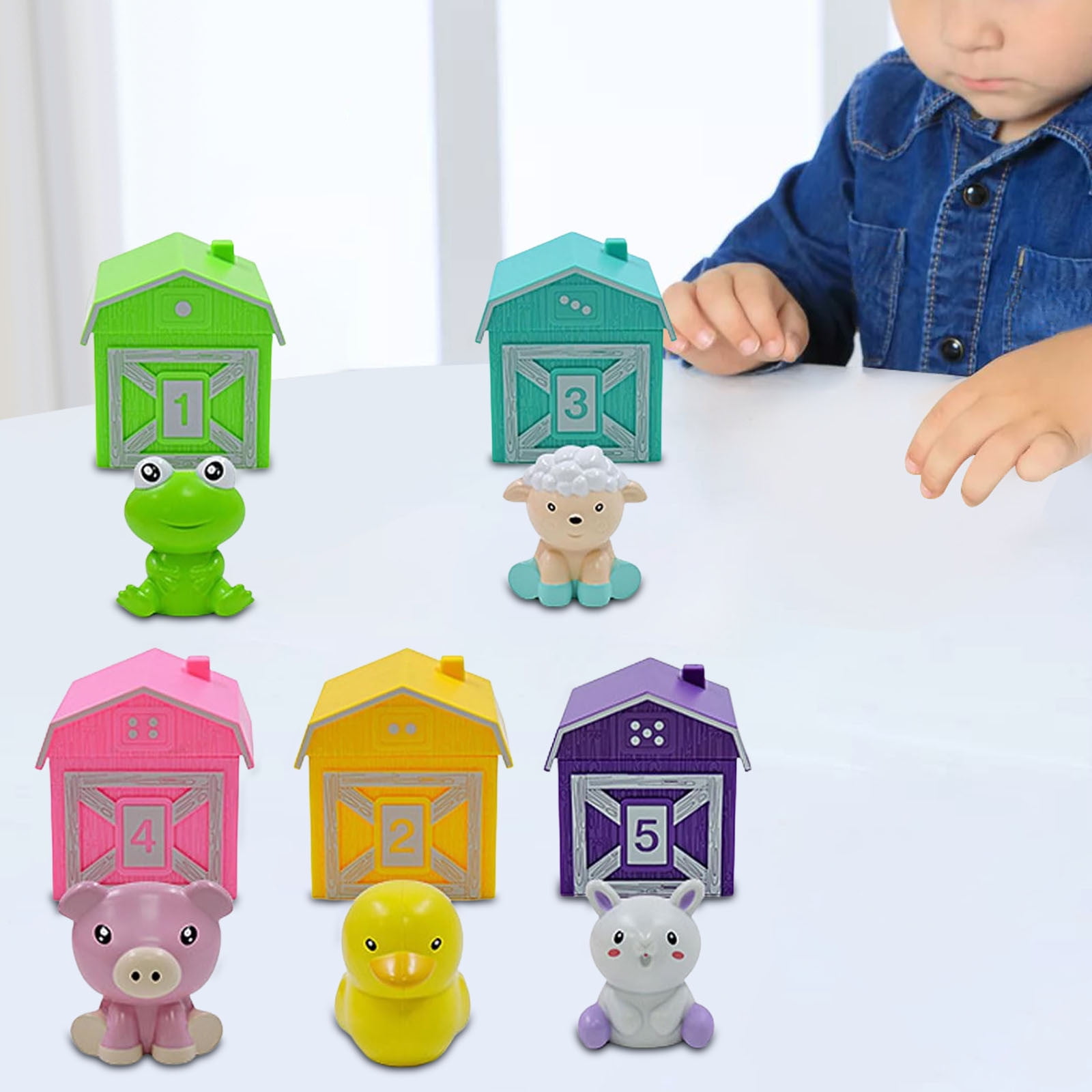 Ziynglg Interactive Educational Farm Animal Counting Toys for Toddlers ...