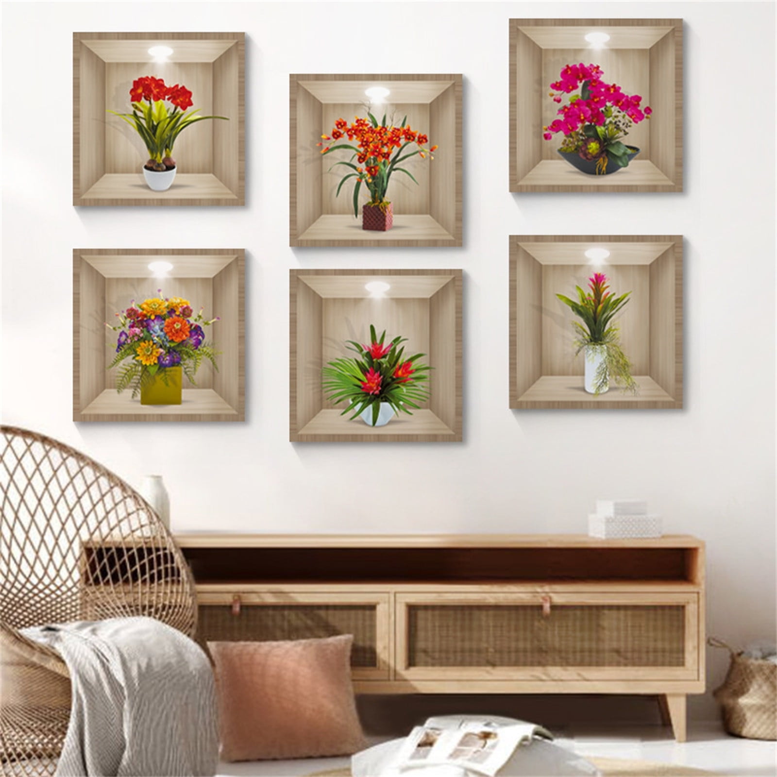 Ziynglg Iron Mesh Inspired Wall Stickers for Bedroom,Living Room,Office ...