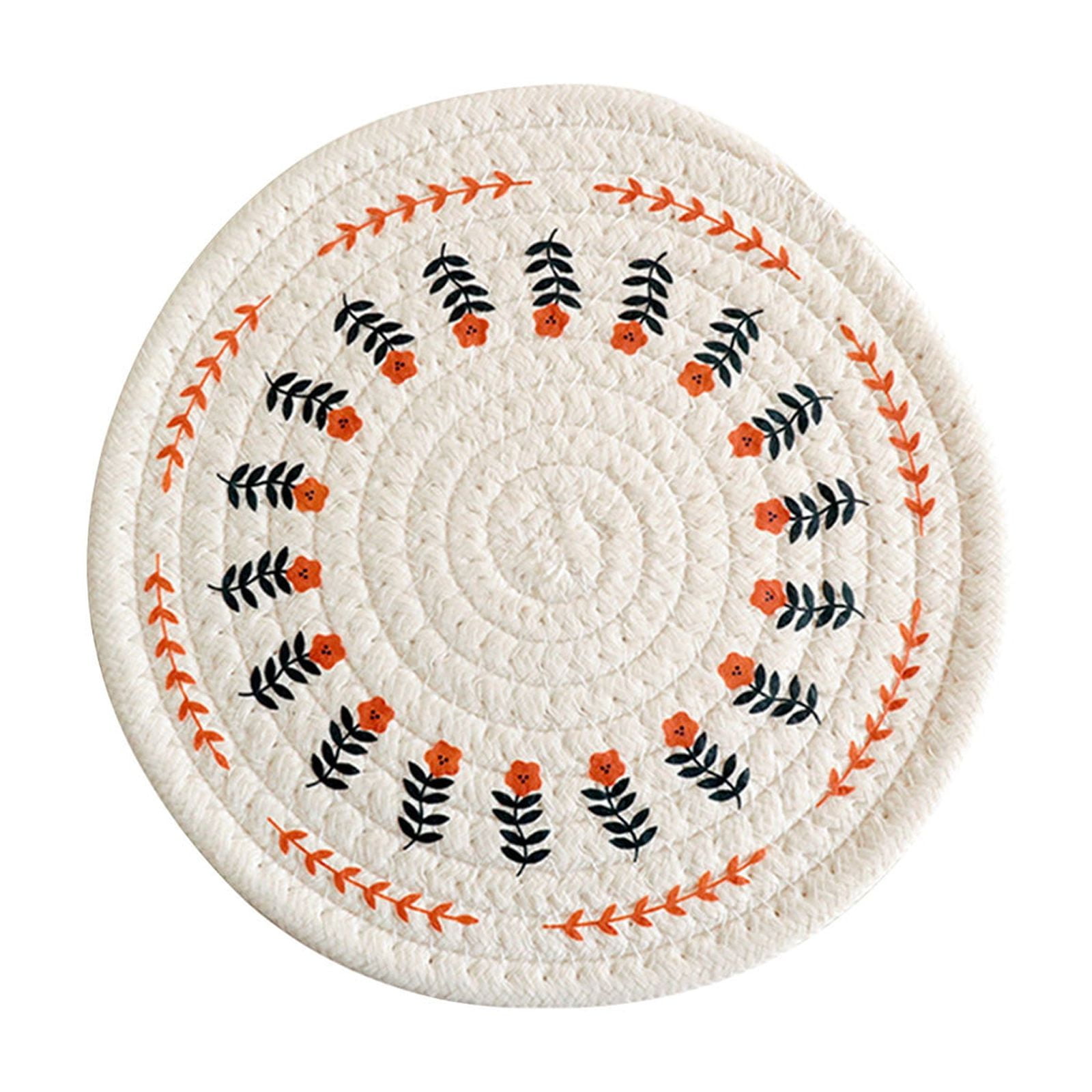 Ziynglg Linen Woven Thermal Insulation Table Mats Stable,Versatile,Heat ...