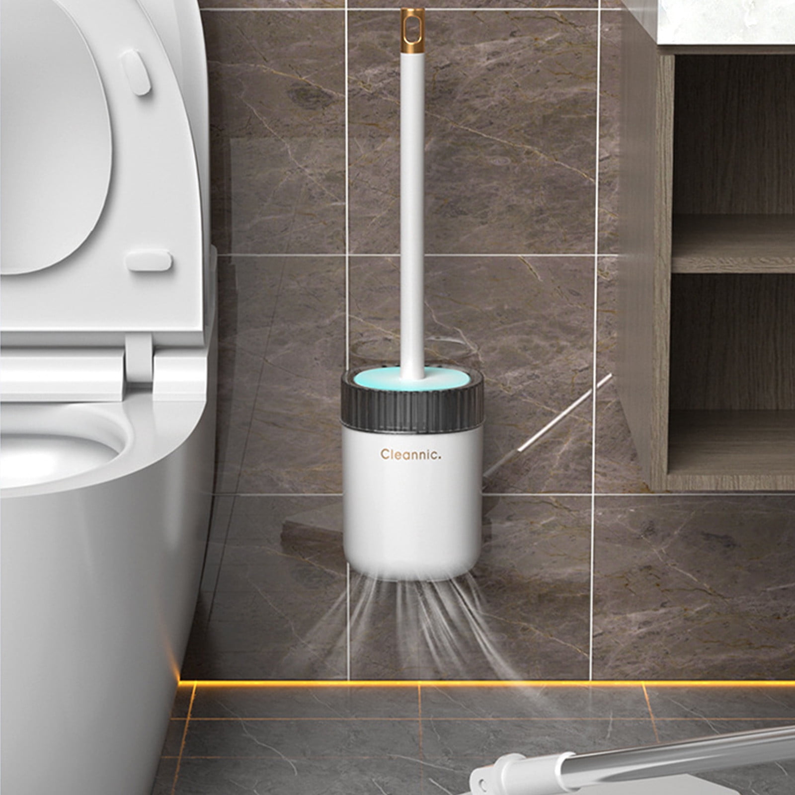 Ziynglg Modern Compact Stable Bathroom Cleaning Set with Long Handle ...