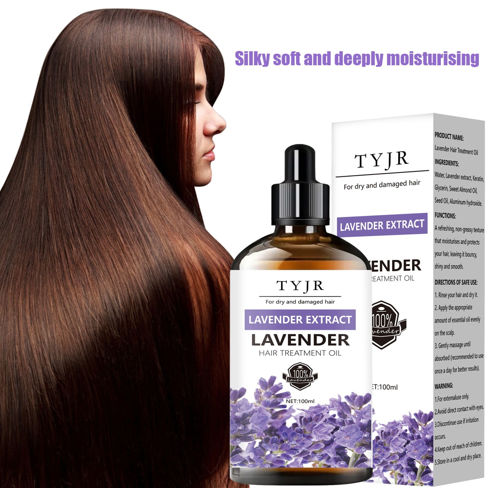 Ziynglg Moisturizing Hair Oil for Soft,Hydrated Hair with Calming Aroma ...