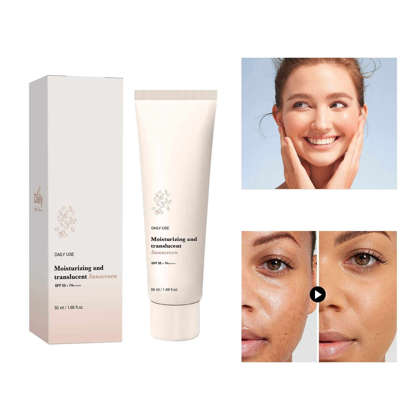 Ziynglg Moisturizing Refreshing Facial Care Sunscreen Lotion ...