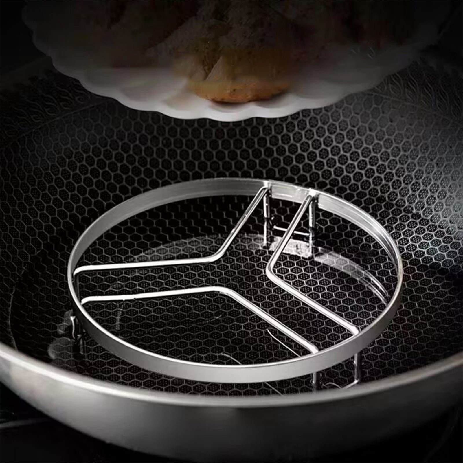 Ziynglg Multi Functional Stainless Steel Pot Rack with Heat Proof ...