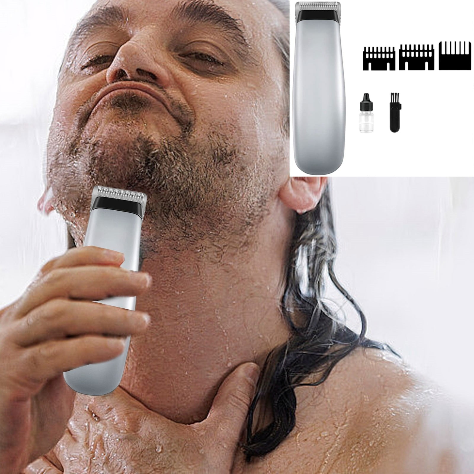 Ziynglg Portable Waterproof Beard Shaver with Detachable and Powerful ...