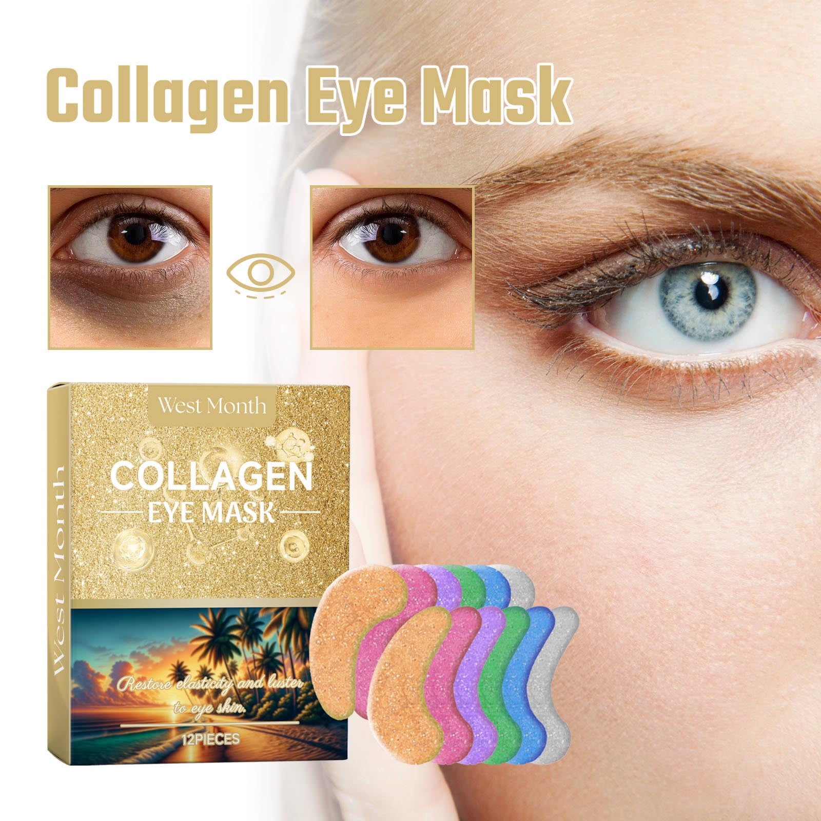 Ziynglg Revitalize Tired Eyes Nourishing Eye Mask for Puffiness Dark ...