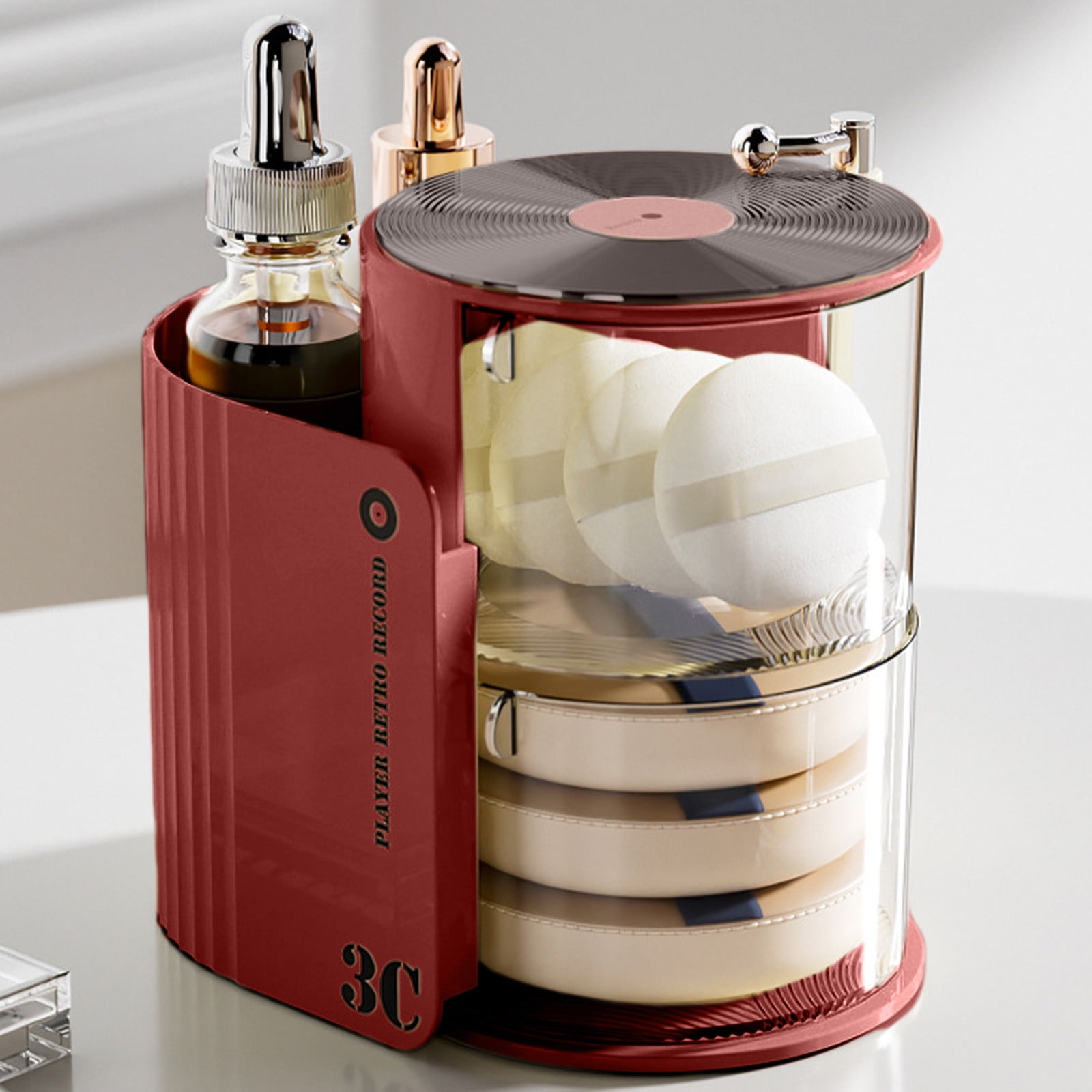 Ziynglg Rotating Multifunctional Organizer for Cosmetics and Stationery ...