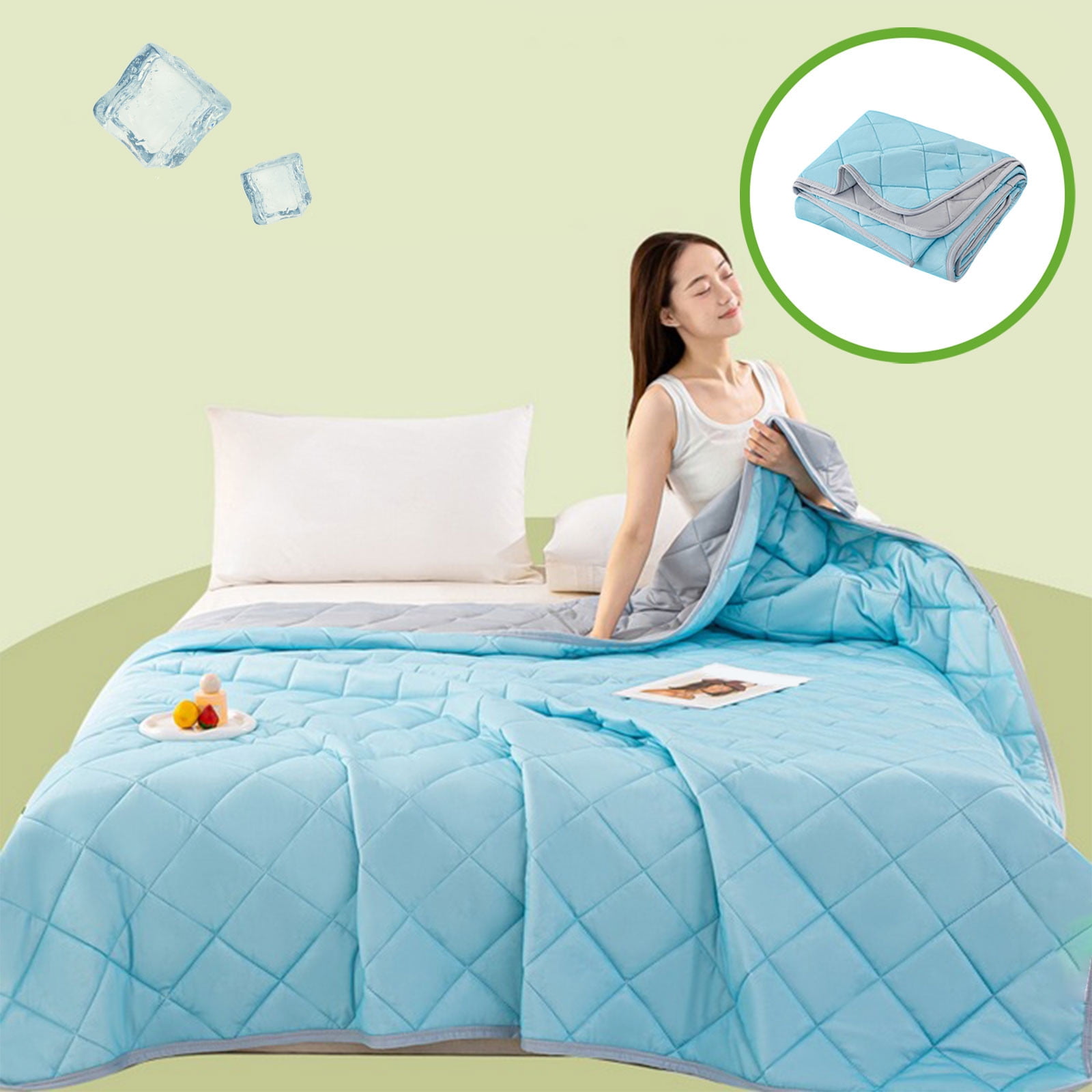 Ziynglg Summer Cooling Quilt for Air Conditioning Light Breathable Ice ...