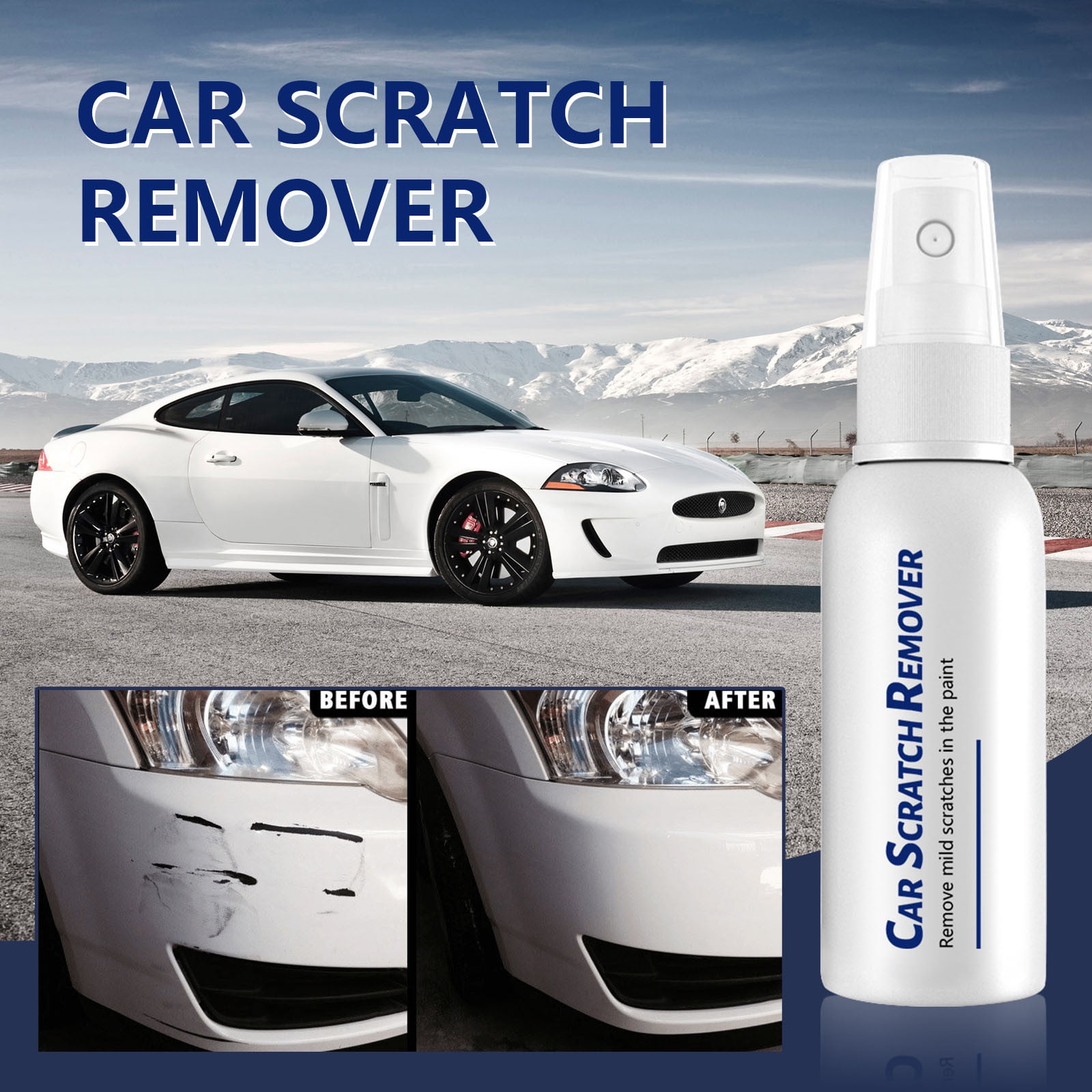 Ziynglg Super Hydrophobic Car Repair Spray Removes Scratches & Stains,High Gloss 9H Ceramic ...