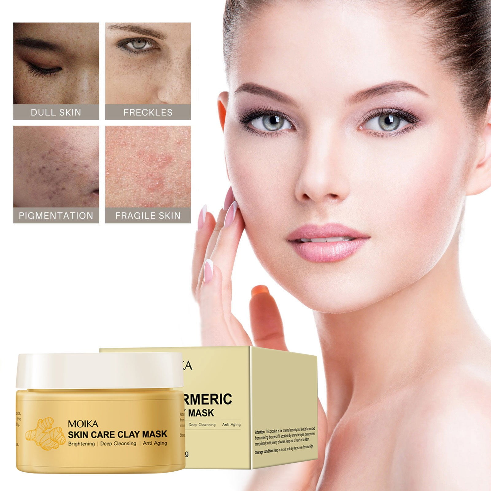 Ziynglg Turmeric Firming Mud Mask for AntiAging Natural Firming and ...