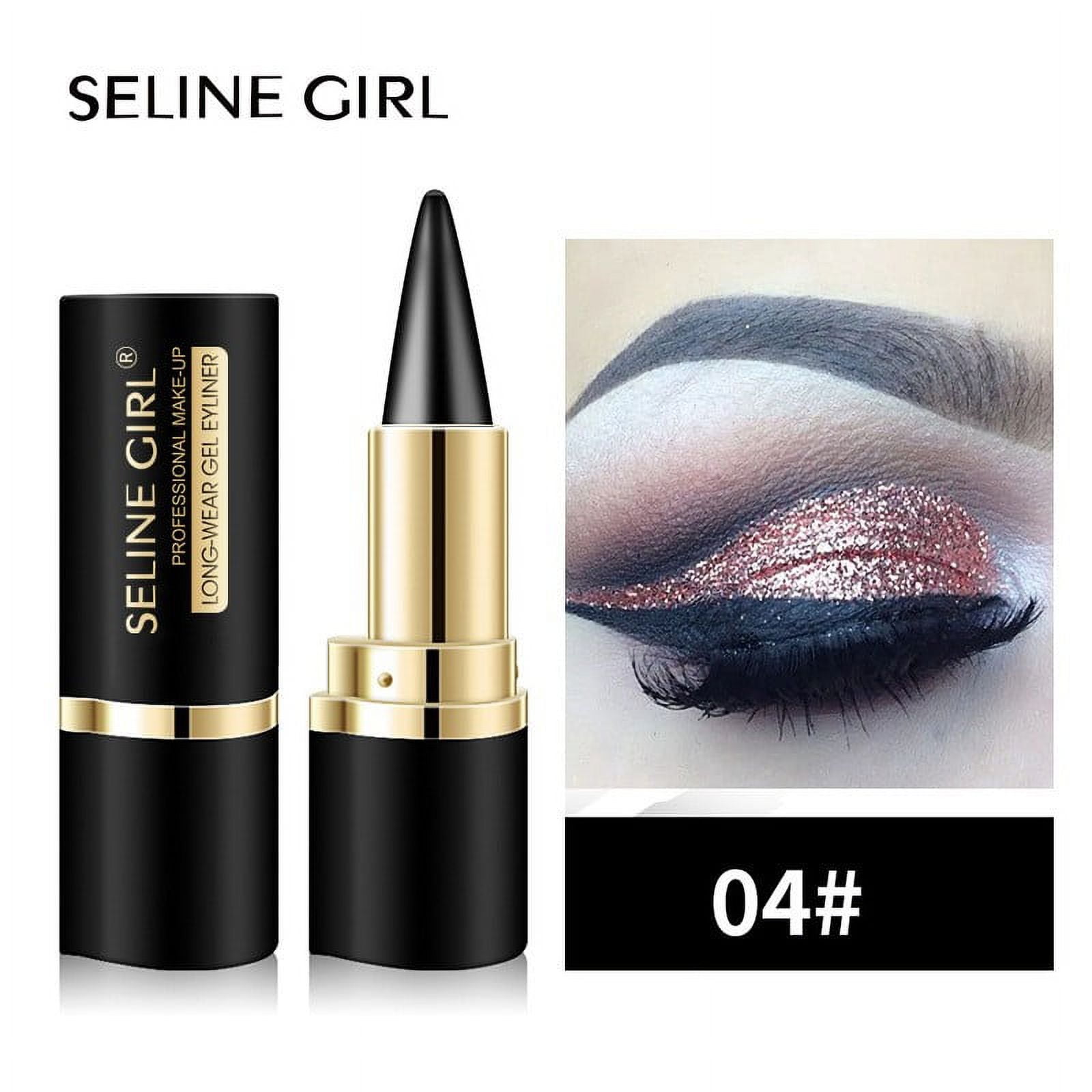 Ziynglg Waterproof Gel Eyeliner Pencil Set with Unique Lipstick Shape ...