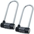 Ziyofinn 2 Pack 5-Digit Combination Padlock for Locker Door Bike Black ...