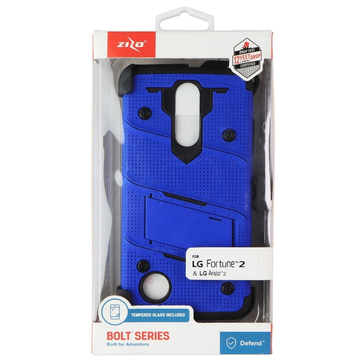 Zizo Bolt Series Case and Holster for LG Fortune 2 / Aristo 2 - Blue ...