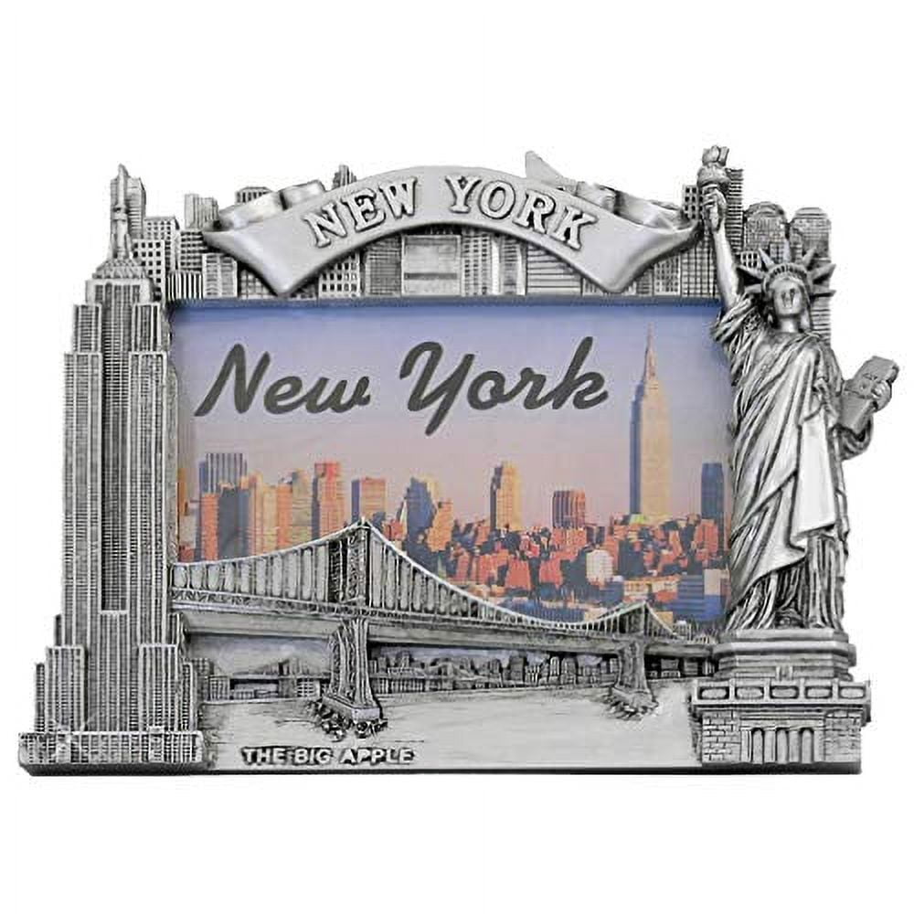 Zizo New York Picture Frame -Poly Silver, New York Picture Frames, New ...