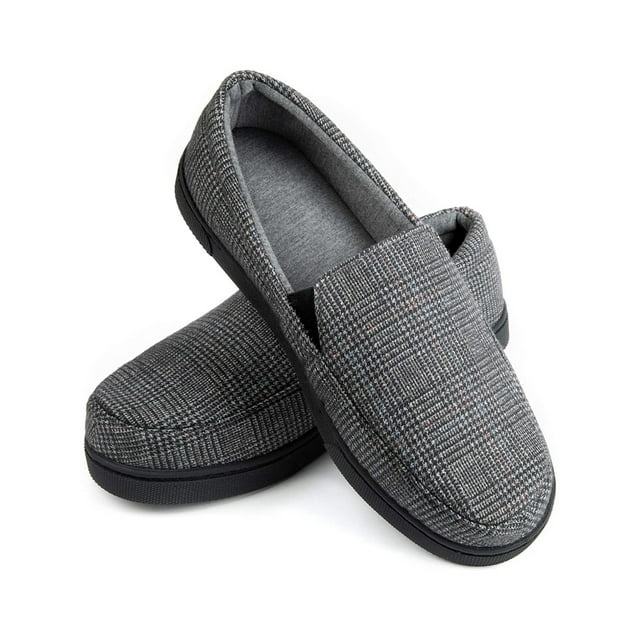 Zizor Men's Moccasin Slippers, Lightweight, Cozy House Shoes - Walmart.com