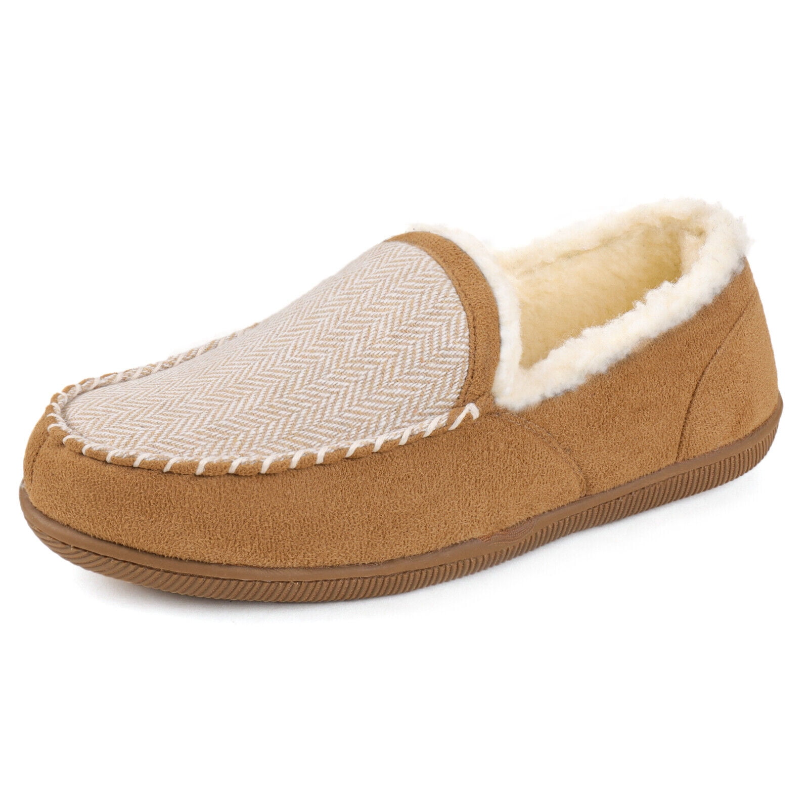 Zizor Women's Fuzzy Moccasin Slippers Memory Foam Cozy House Shoes - Walmart.com