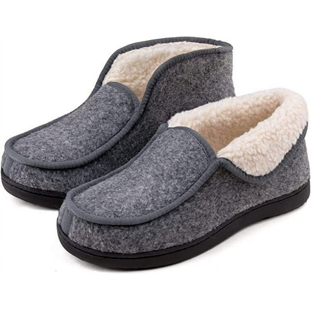 Zizor Womens Fuzzy Bootie Slippers Memory Foam Cozy Moccasin House shoes Indoor Outdoor ...