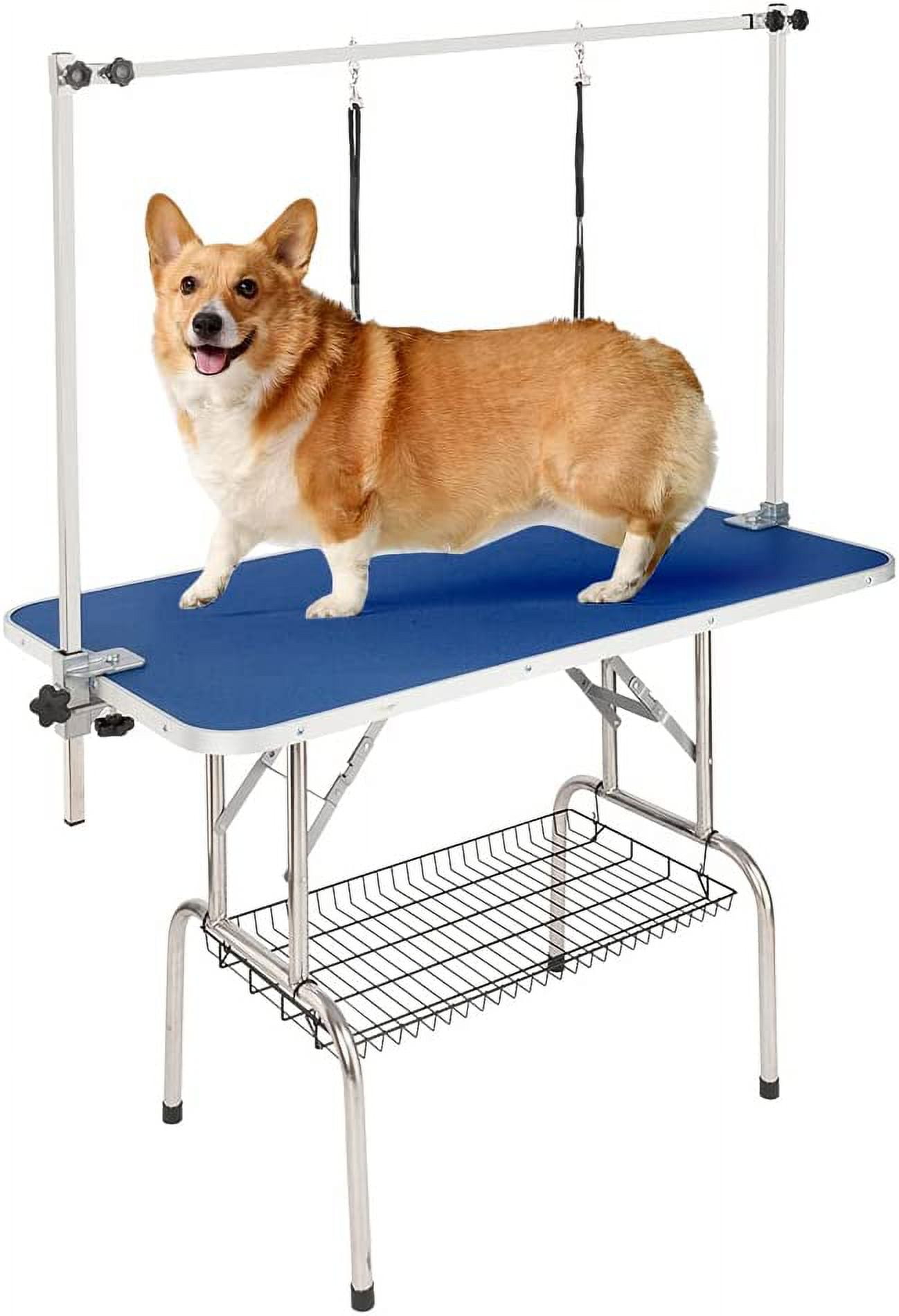 ZizzZest 32-inches Pet Grooming Table, Portable Dog Grooming Table with ...