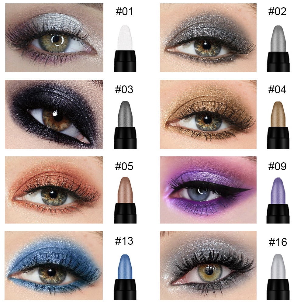 Zjrui 8Pcs Eyeshadow Pencil Cream Stick Set, Shimmer Metallic Eyeshadow ...
