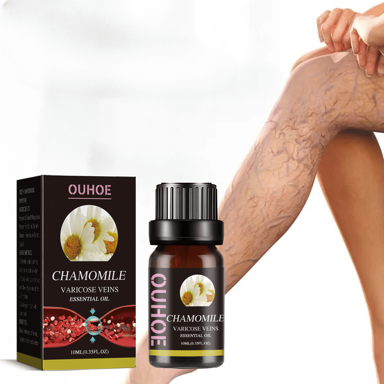 Zjrui Chamomile Oil for Varicose Veins, Leg Vein Massage Oil Relieve ...