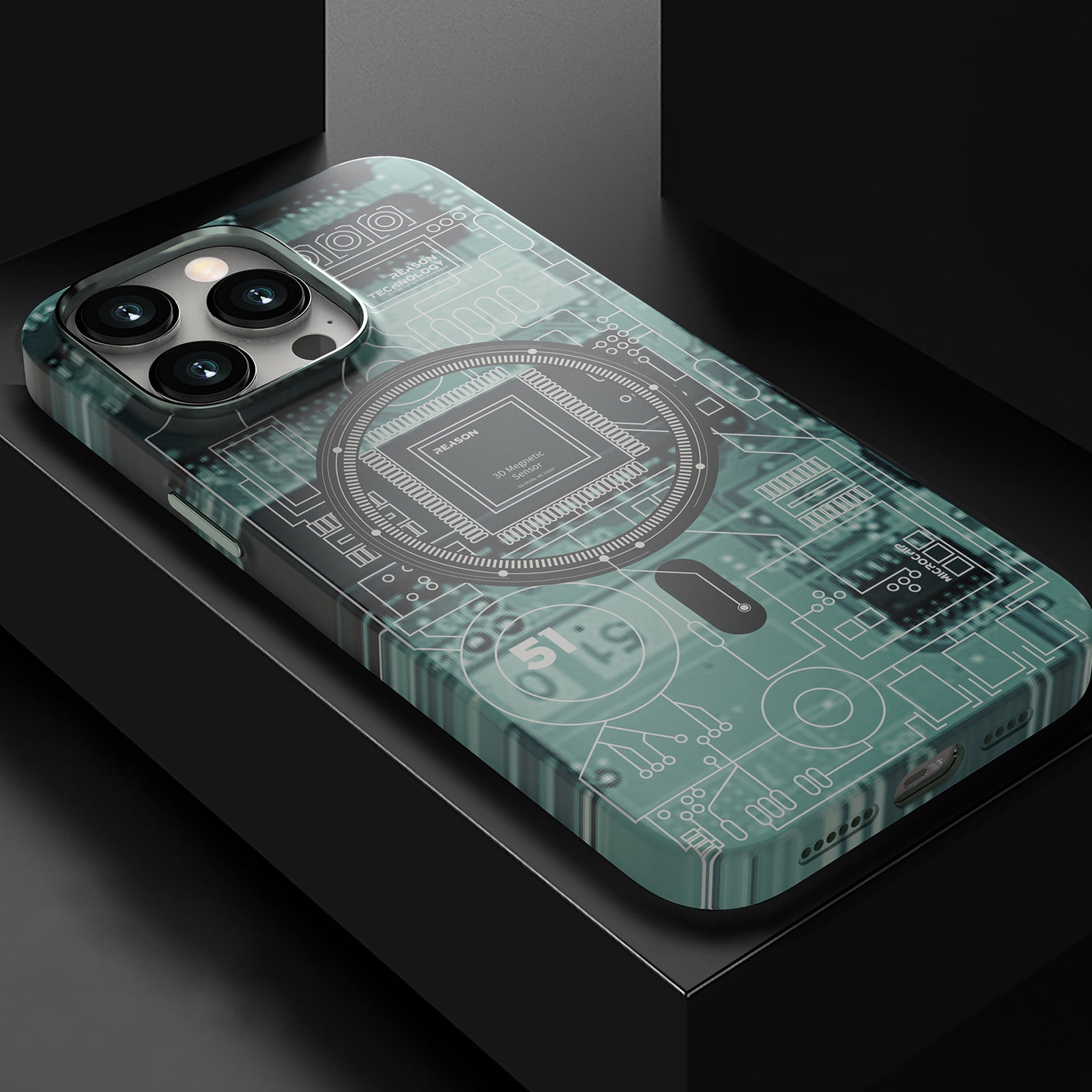 Zjrui Magsafe Magnetic Case Compatible with iPhone 14 Pro Max Light Up Case Ultra Thin ...