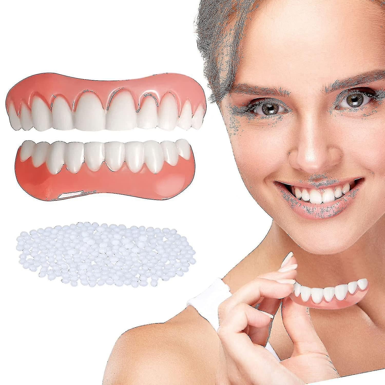 Zk-2 Sets Of Dentures, Upper And Lower Jaw Dentures, Natural And ...