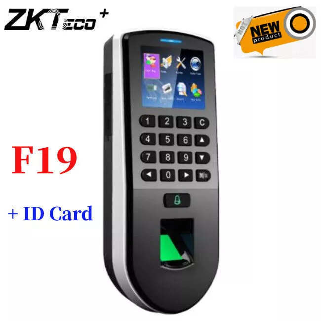 Zk F19 TCP/IP Fingerprint Time Attendance And Access System With ID ...