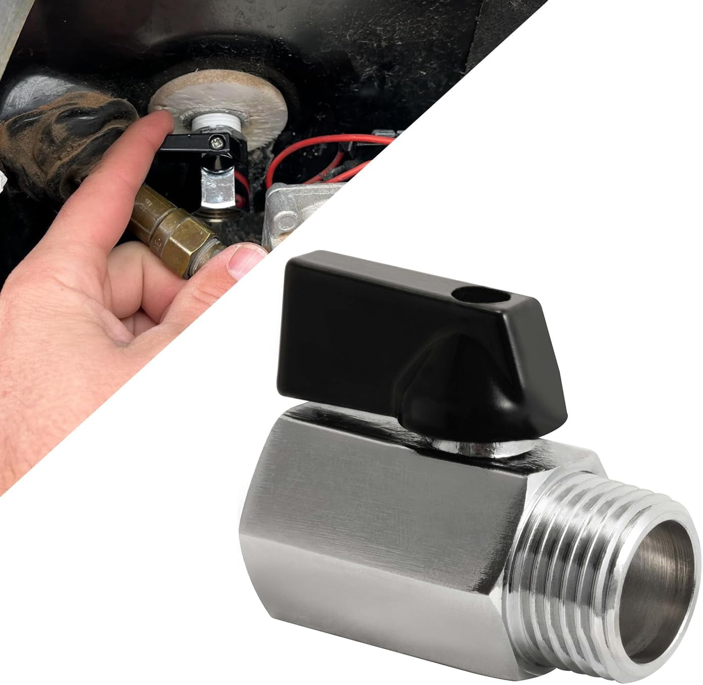 Zkca 1 PC Car Water Heater Drain Valve Plug, Brass Straight-through ...