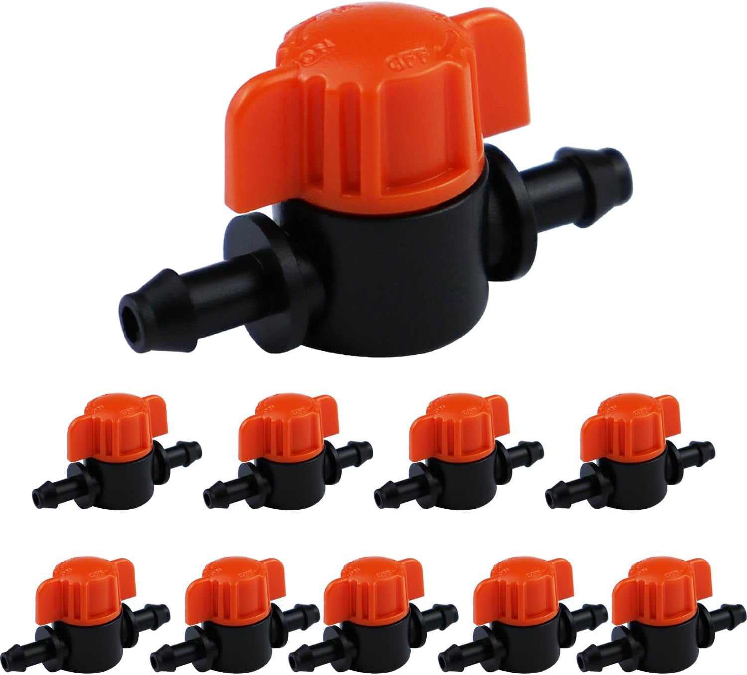 Zkca 10 Pack Drip Irrigation Valve 1/4 Inch Drip Irrigation Valves with ...
