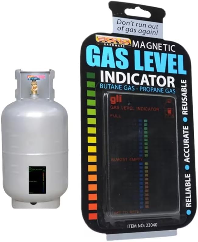 Zkca 1Pc Black Practical Propane Butane LPG Fuel Gas Tank Level ...