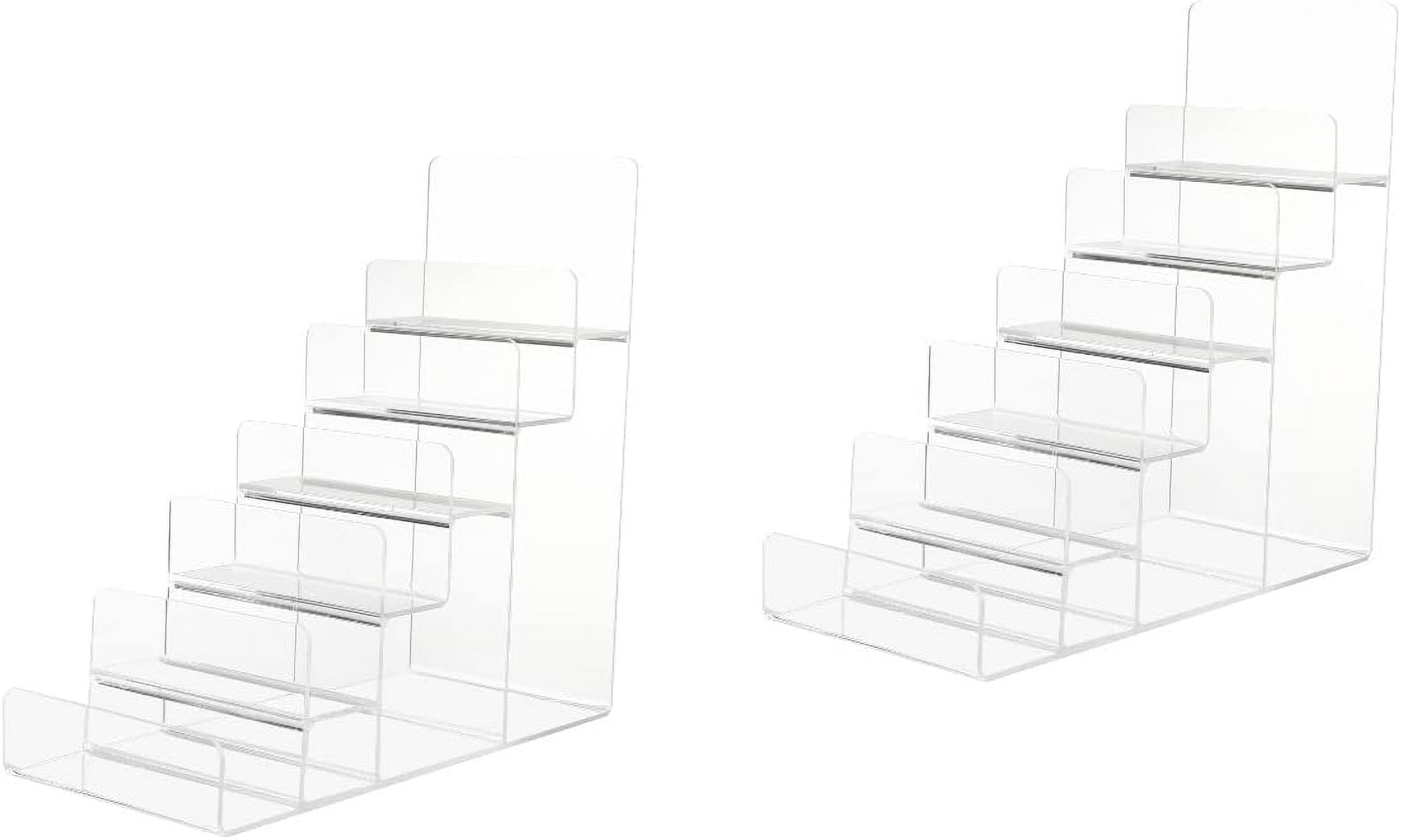 Zkca 2Pack 6- Tier Acrylic Wallet Display Stand Holder, Clear Handbag ...