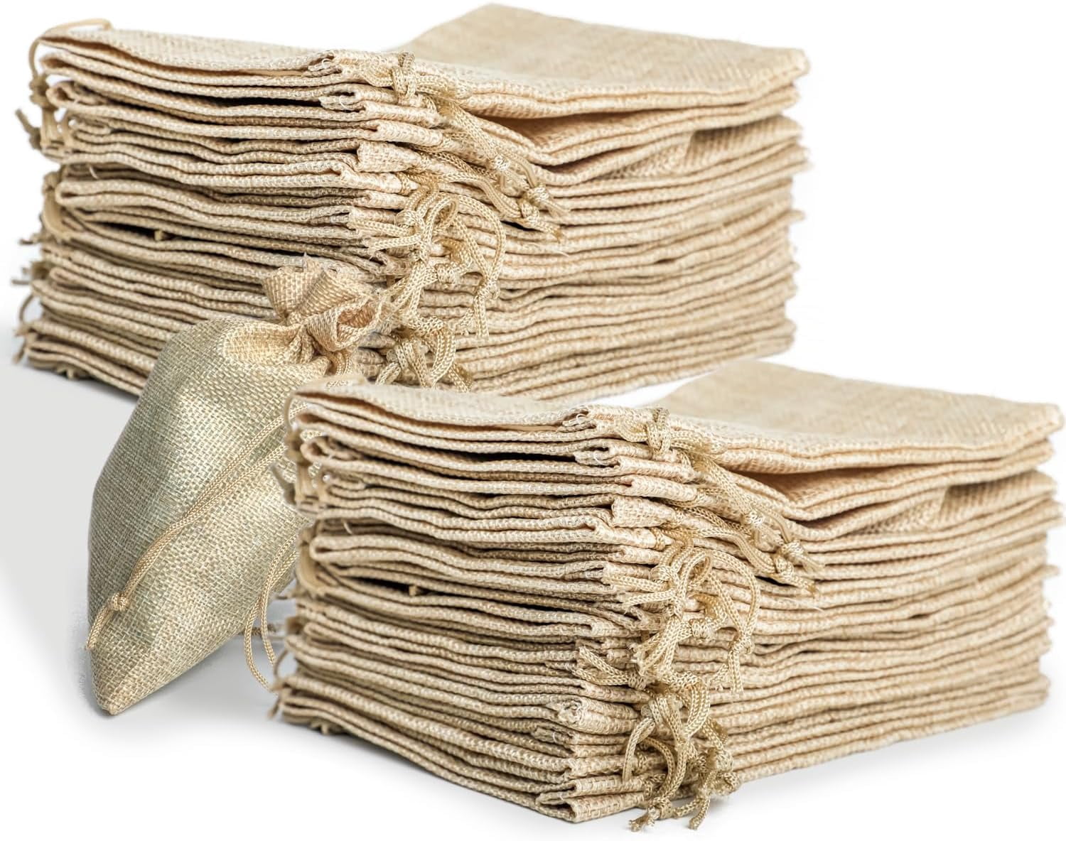 Zkca 30 PCS Burlap Bags with Drawstring, 5" x 7"Burlap Gift Bags,Rustic ...