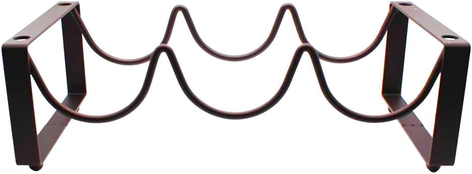 Zkca 34.5cm Stackable Stainless Steel Wine Rack Metal, Wavy Brown 3 ...