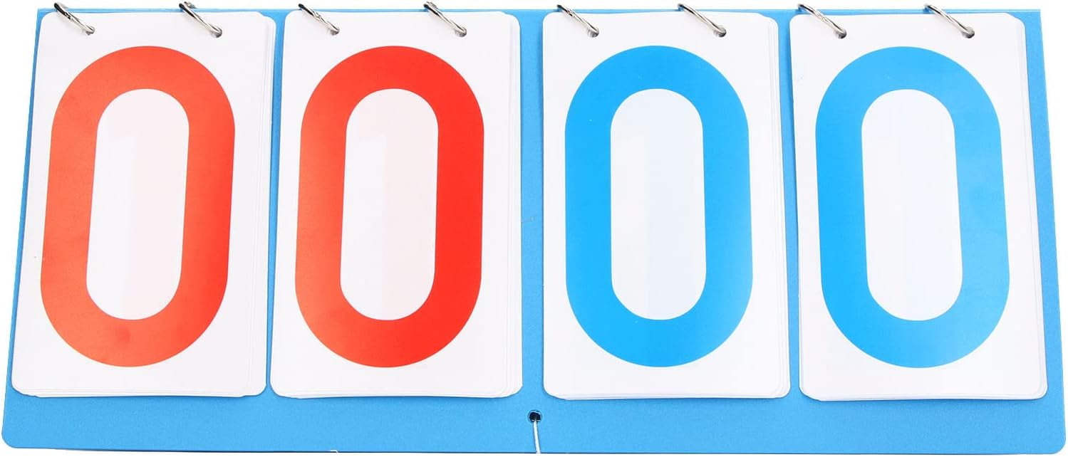 Zkca 4 Digit Scoreboard, Waterproof Plastic Volleyball Scoreboard ...