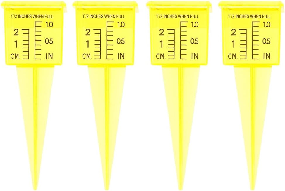 Zkca 4pcs Sprinkler Gauge Rain Gauge Rainfall Measuring Cup Rainfall ...