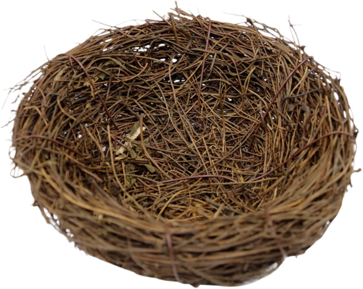 Zkca 6pcs Woven Rattan Bird Nest Decorative Bird Nest Fairy Gardens ...