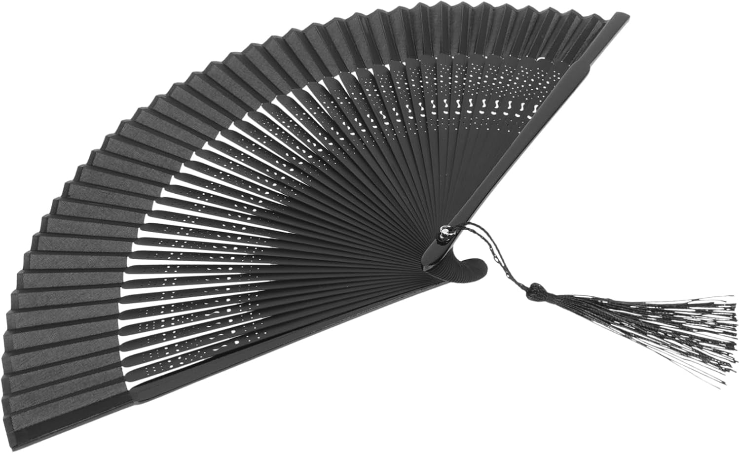 Zkca Black Chinese Style Fan Chinese Style Hand Fan Folding Fans with ...